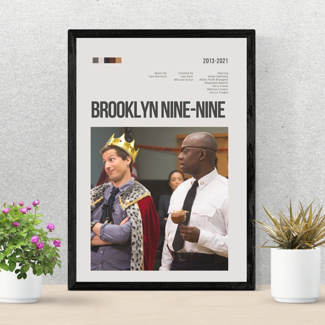 Brooklyn 99 Poster 1, Modern Tv Series Poster Print, Brooklyn 99 Tv ...