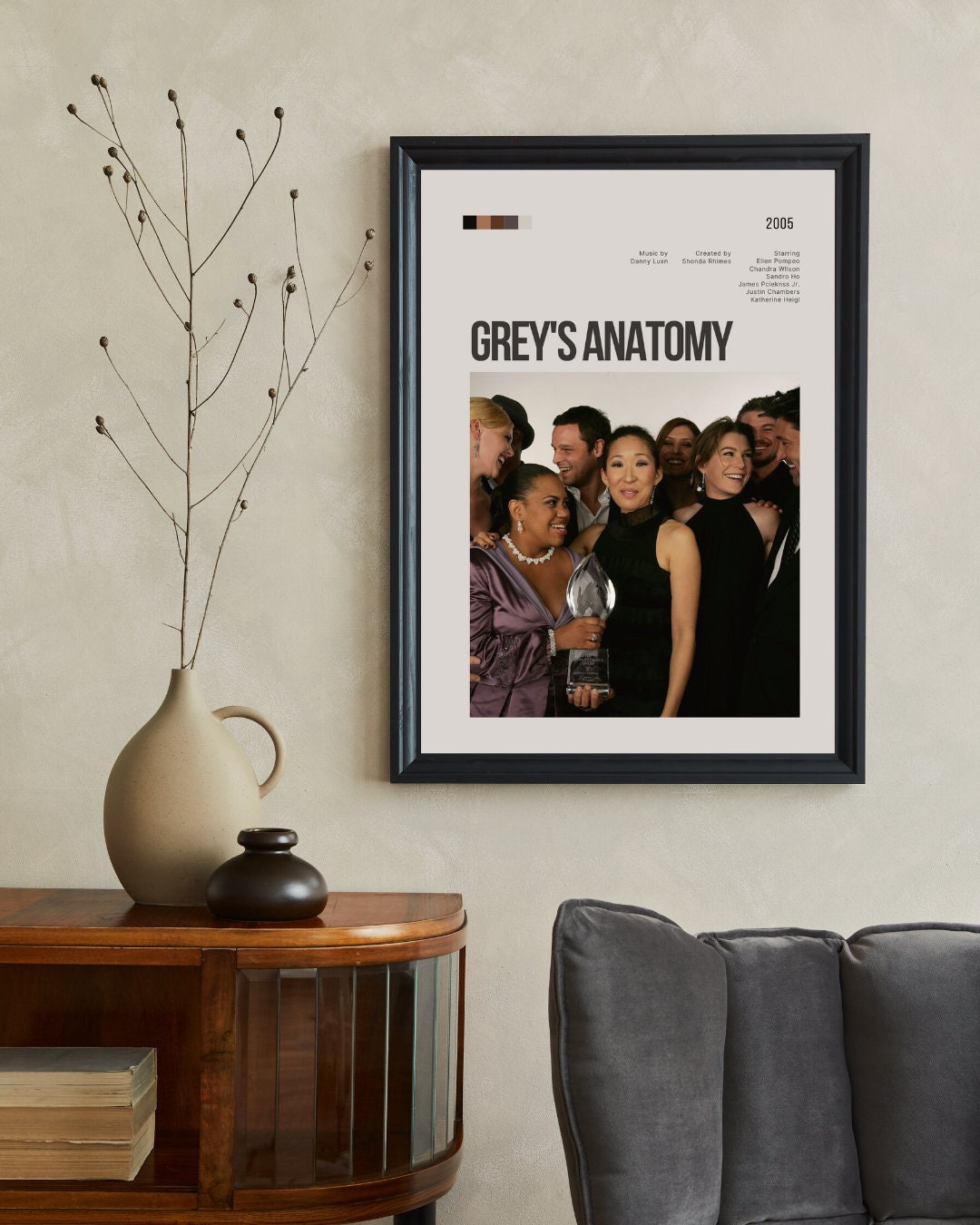 Greys Anatomy Poster 1, Modern Tv Series Poster Print, Grey's Anatomy ...