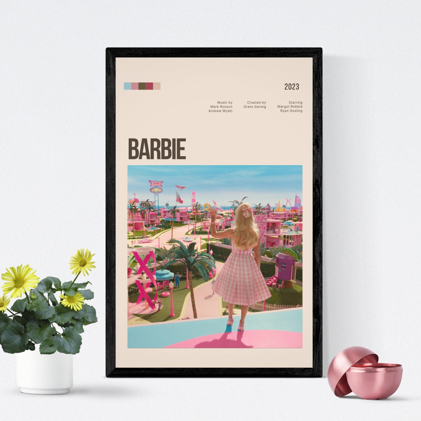 Barbie Poster 1, Modern Movie Poster Print, Barbie Movies Poster Wall ...