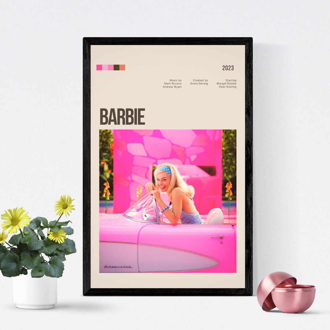 Barbie Poster 2, Modern Movie Poster Print, Barbie Movies Poster Wall ...