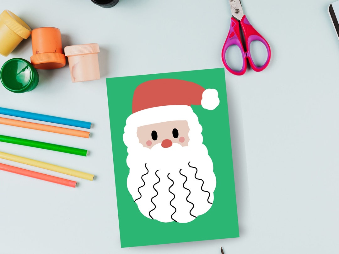 Christmas Santa's Beard Cutting Activity Scissor Skills Printable ...