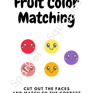 Color Matching Educational Worksheets | Homeschool File Folder Game ...