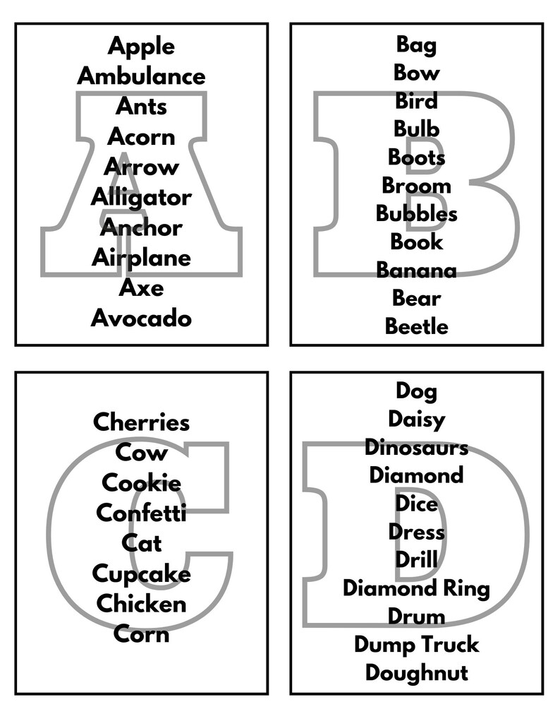 ABC Coloring Pages Printable Alphabet Coloring Worksheets for Kids ...