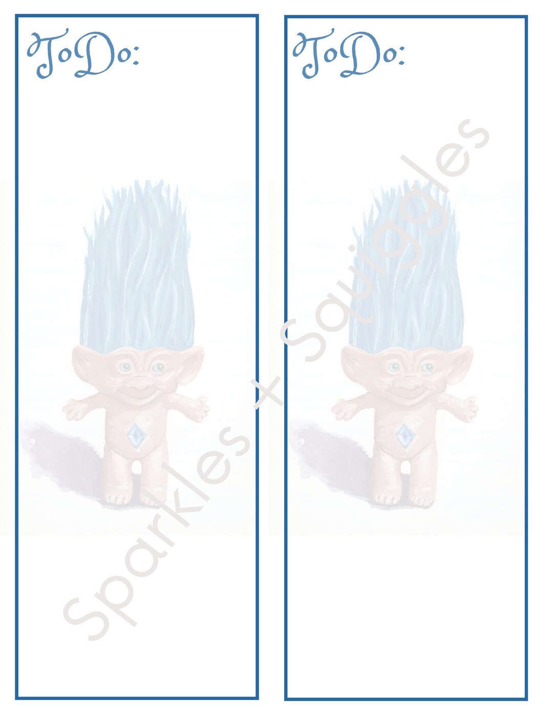 Troll to Do List Instant Digital Download Daily Schedule Checklist With ...