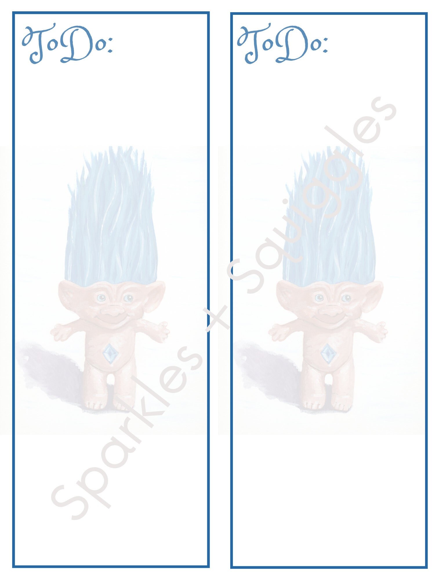 Troll to Do List Instant Digital Download Daily Schedule Checklist With ...