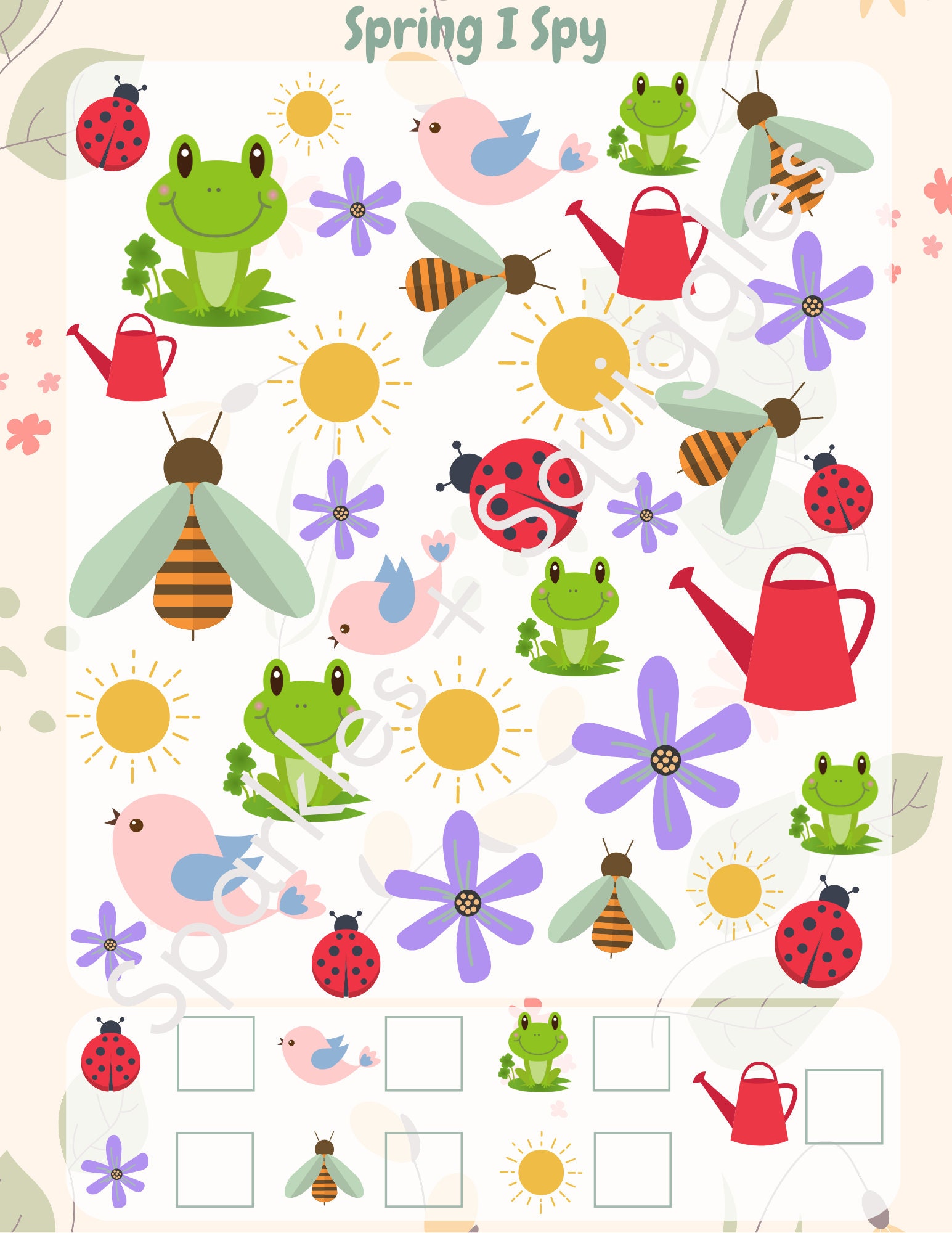 I Spy Printable Game Worksheets | Homeschool File Folder Games ...