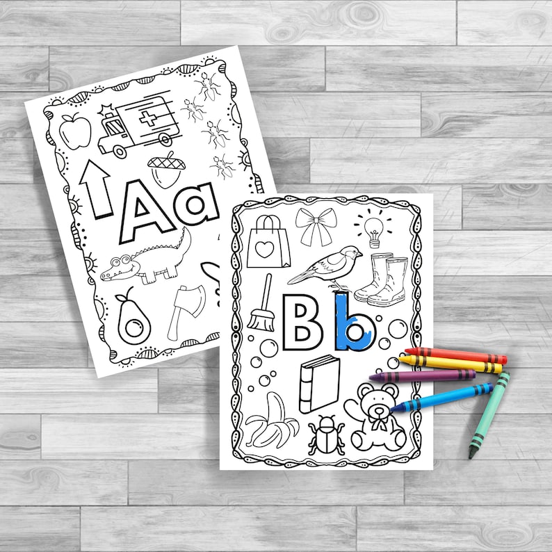 ABC Coloring Pages Printable Alphabet Coloring Worksheets for Kids ...