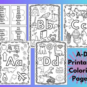ABC Coloring Pages Printable Alphabet Coloring Worksheets for Kids ...