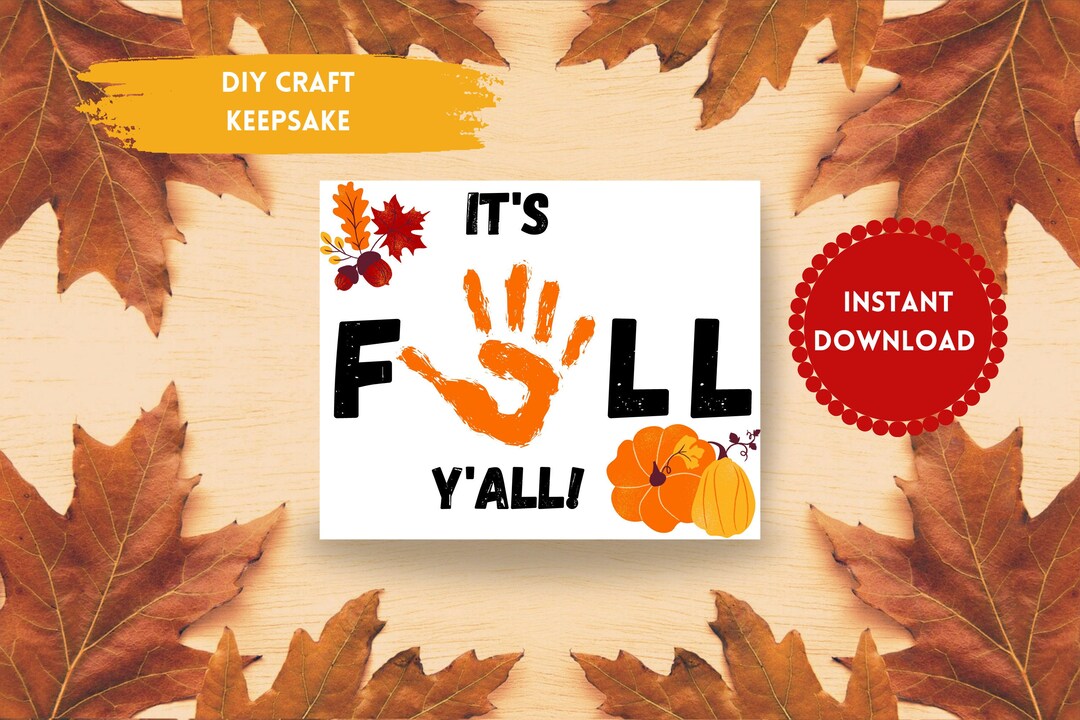 Handprint Craft Thanksgiving Fall Crafts for Kids DIY Autmn Handprint ...