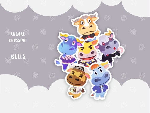 ACNH Kollektion BULLS matte Vinyl Sticker | Etsy