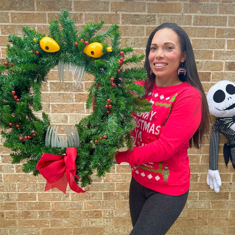 Nightmare Before Chrstmas Wreath - Etsy