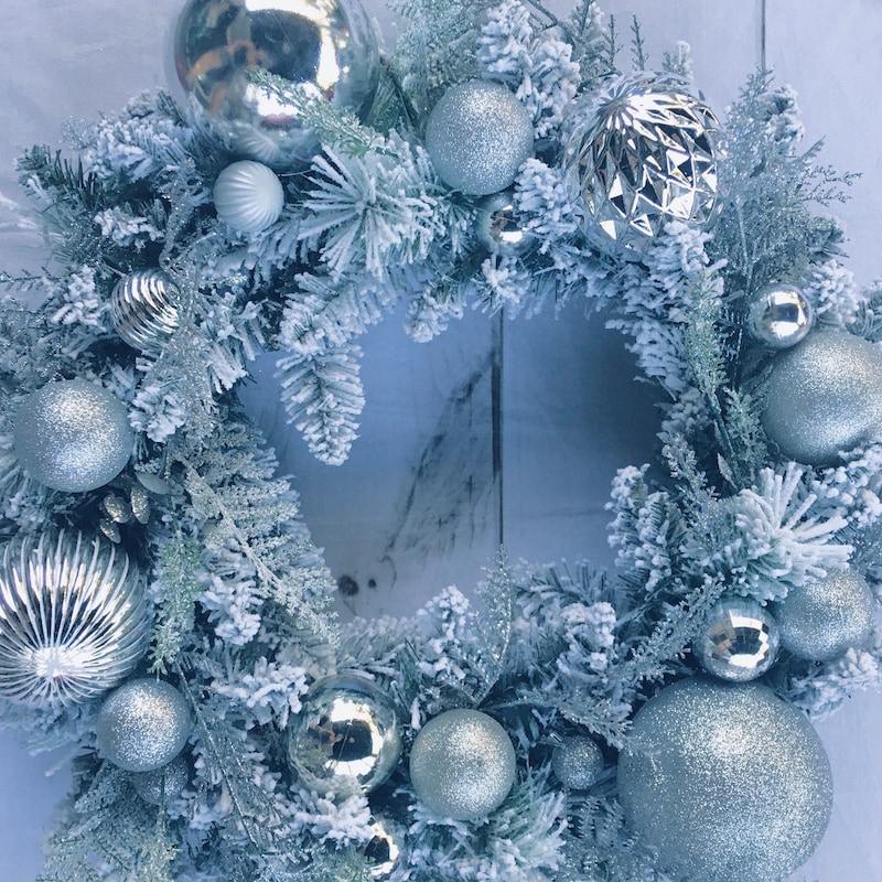 Xmas Wreath With Lites - Etsy