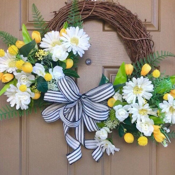 Large Spring Wreath - Etsy
