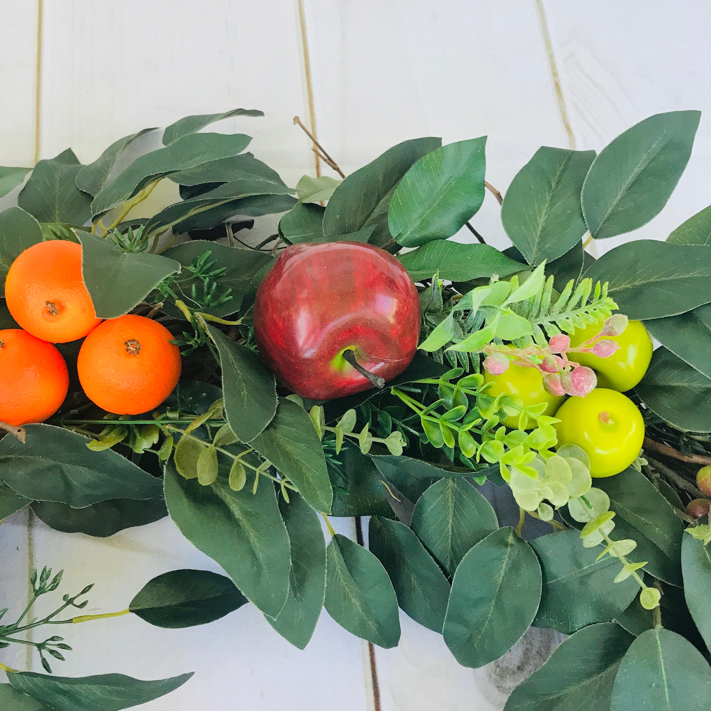 Fall Fruit Front Door Wreath, Apple Lemon, Williamsburg Farmers Market ...