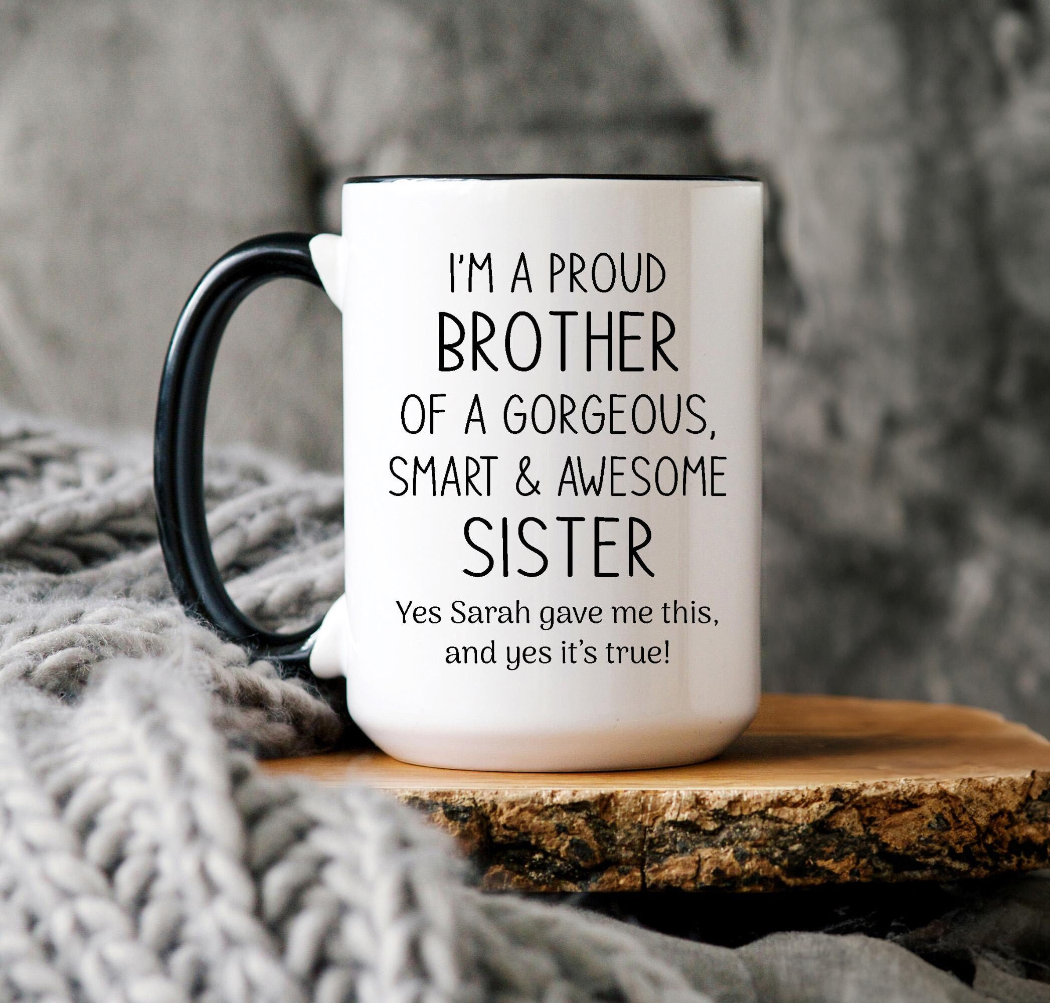 Funny Brother Gift From Sister, Personalized Brother Mug - Etsy