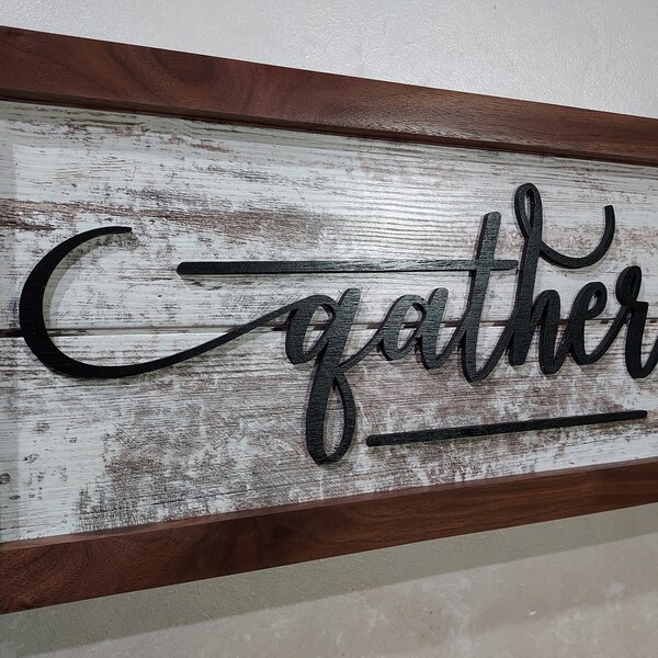 Gather Sign - Etsy