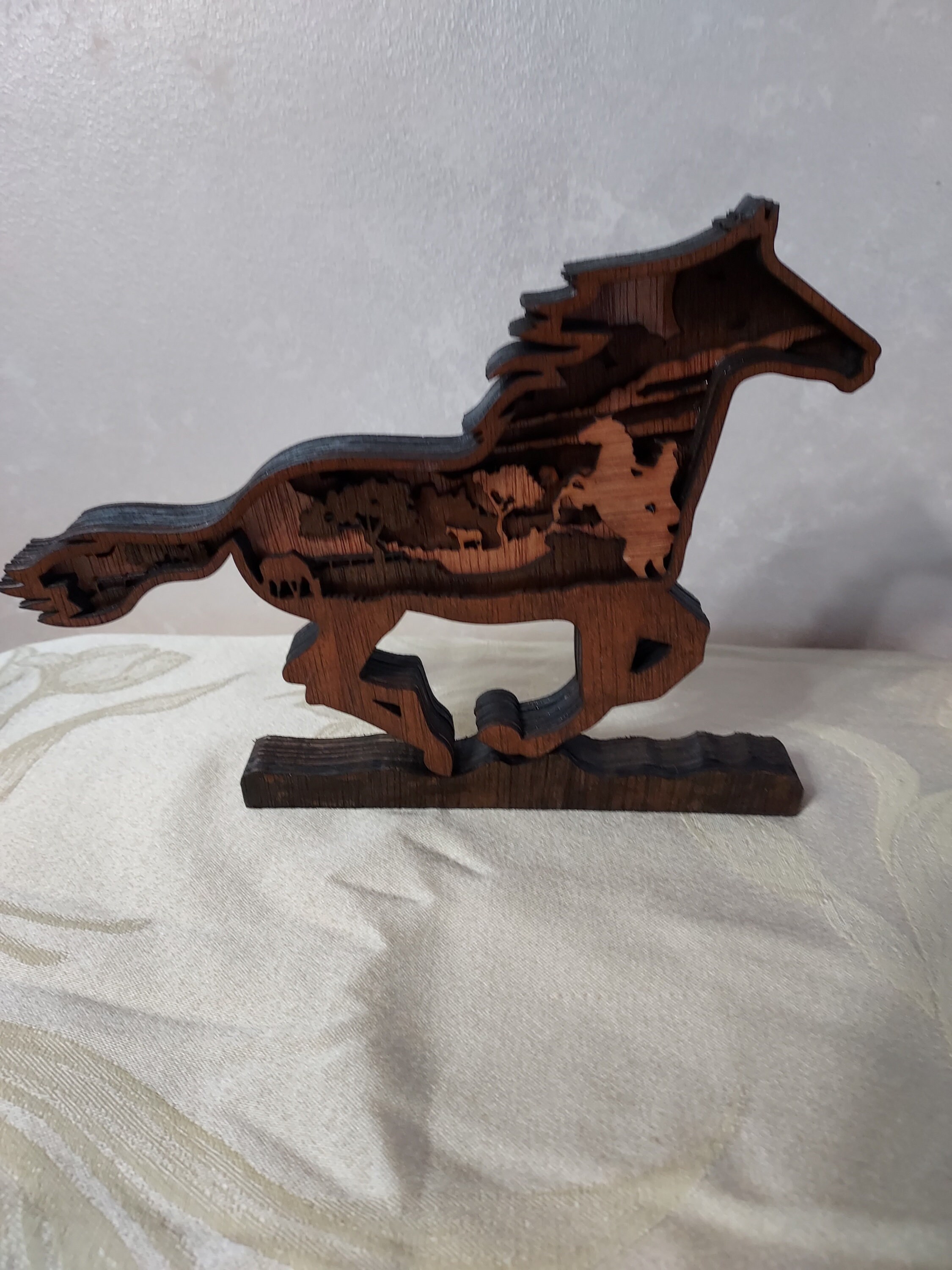 3D Horse Layered Art Wooden Layer Art Wood Cutout Laser Cut Gifts Gifts ...