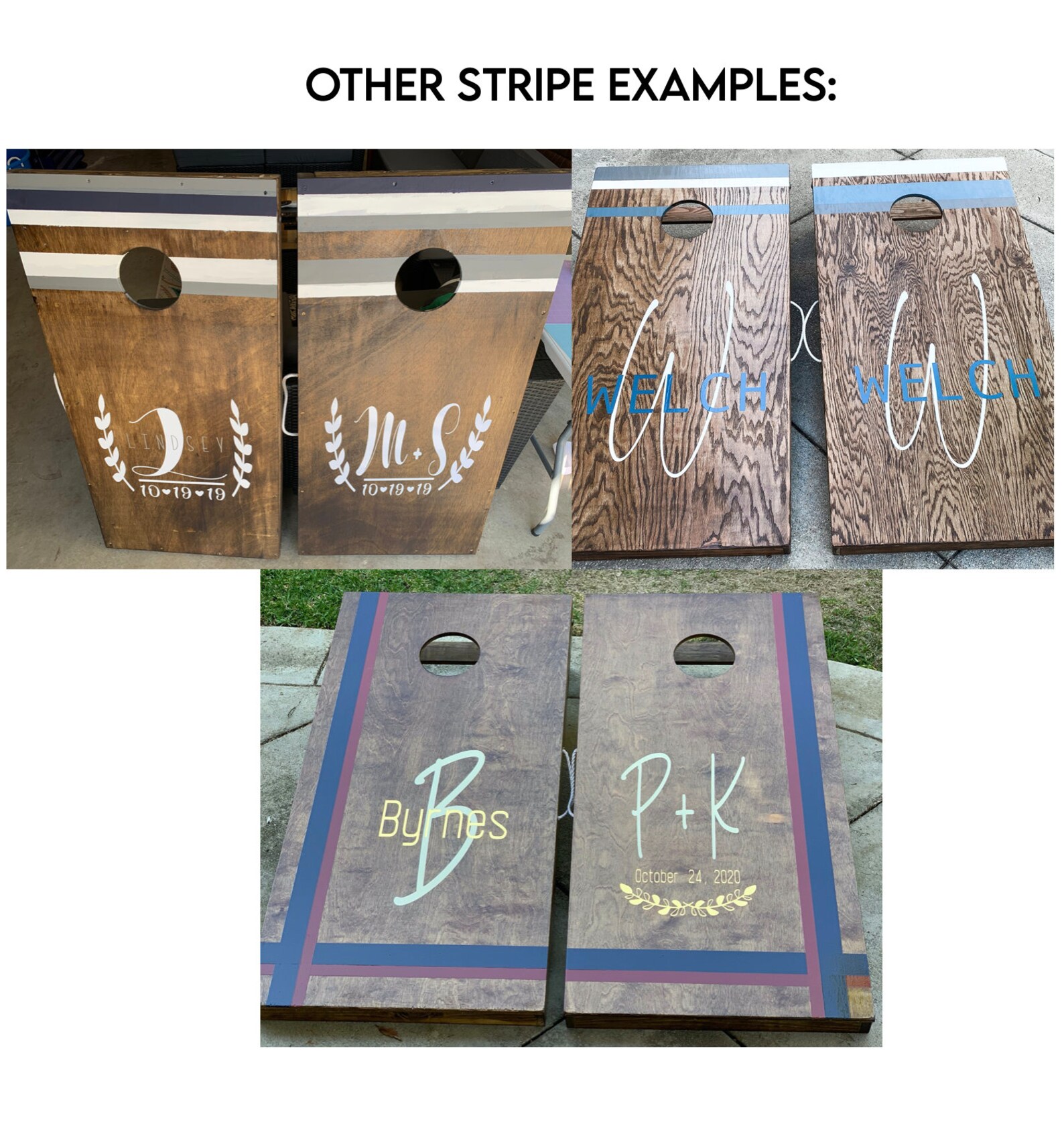 Stained Custom Made Cornhole Set - Etsy