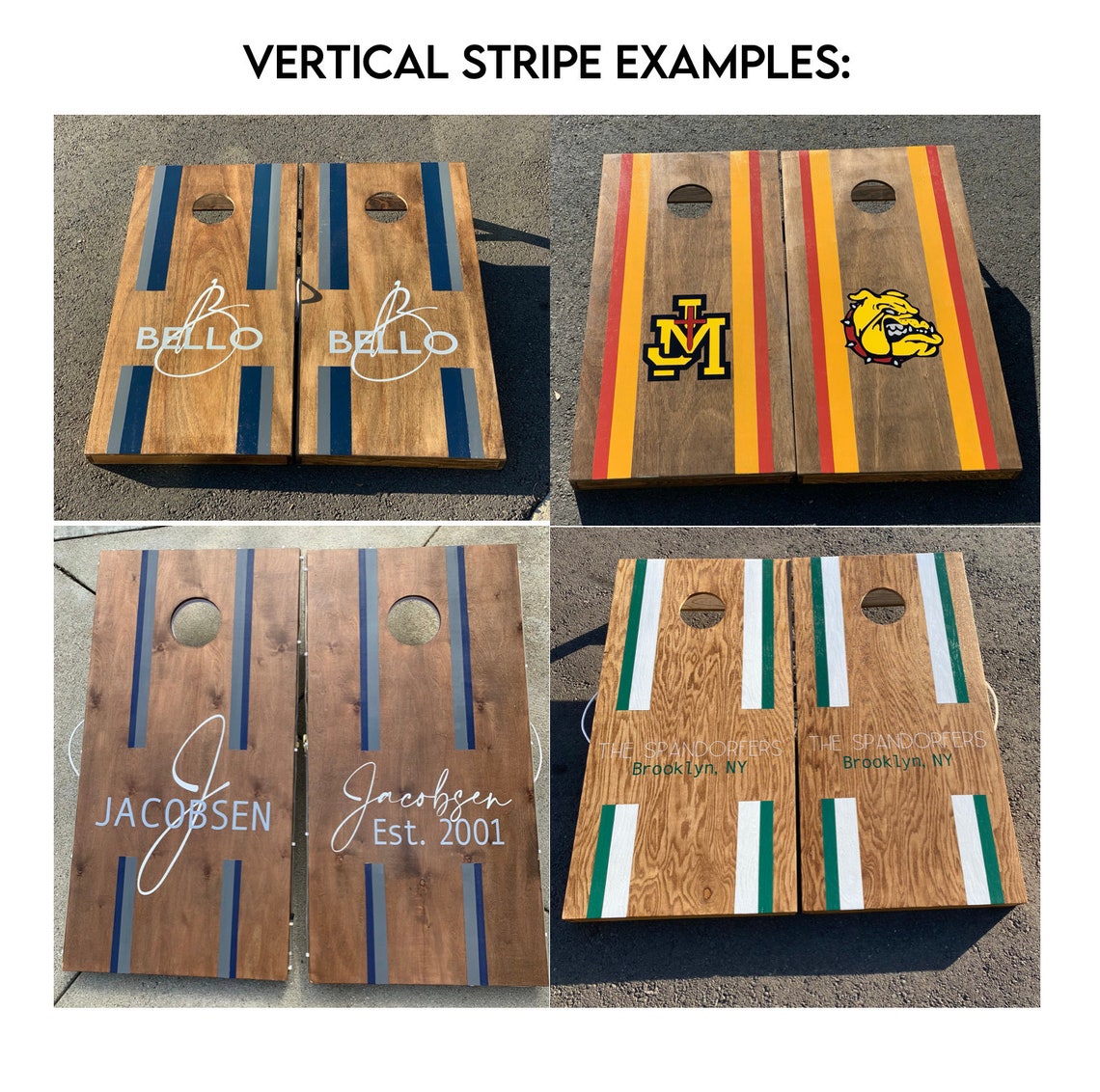 Stained Custom Made Cornhole Set | Etsy