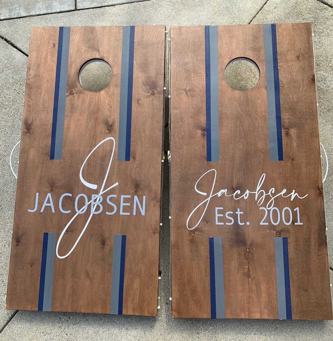 Stained Custom Made Cornhole Set - Etsy