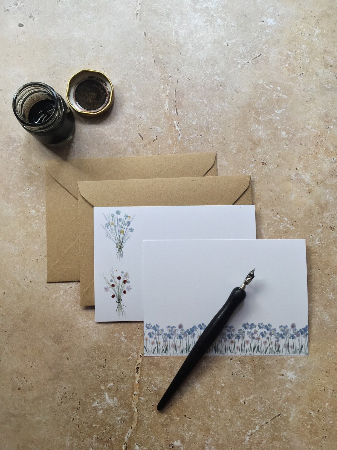 The Original Floral Notelets - Etsy