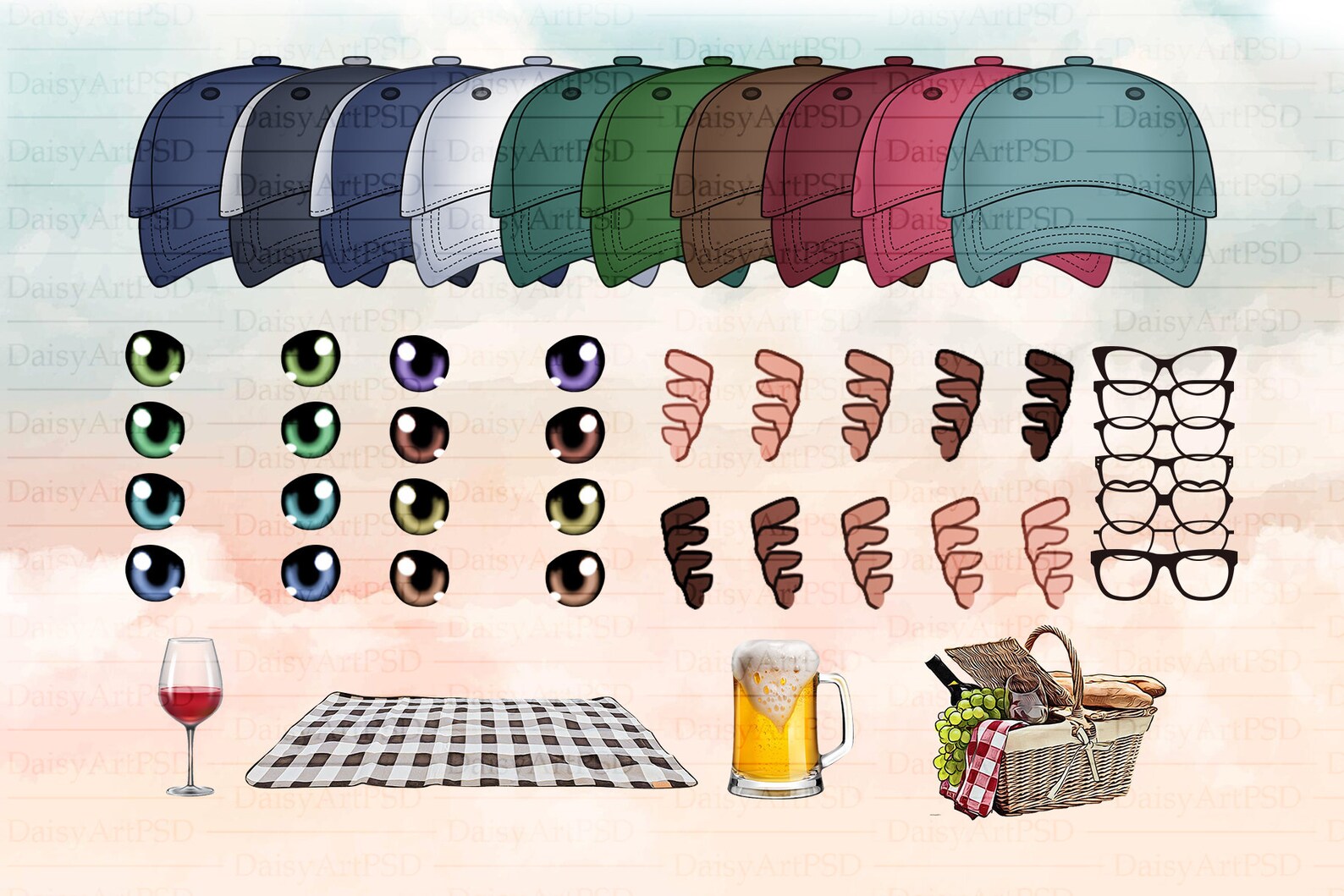 Summer Picnic Chibi Clipart. Boys Chibi. Summer Fashion. Best - Etsy