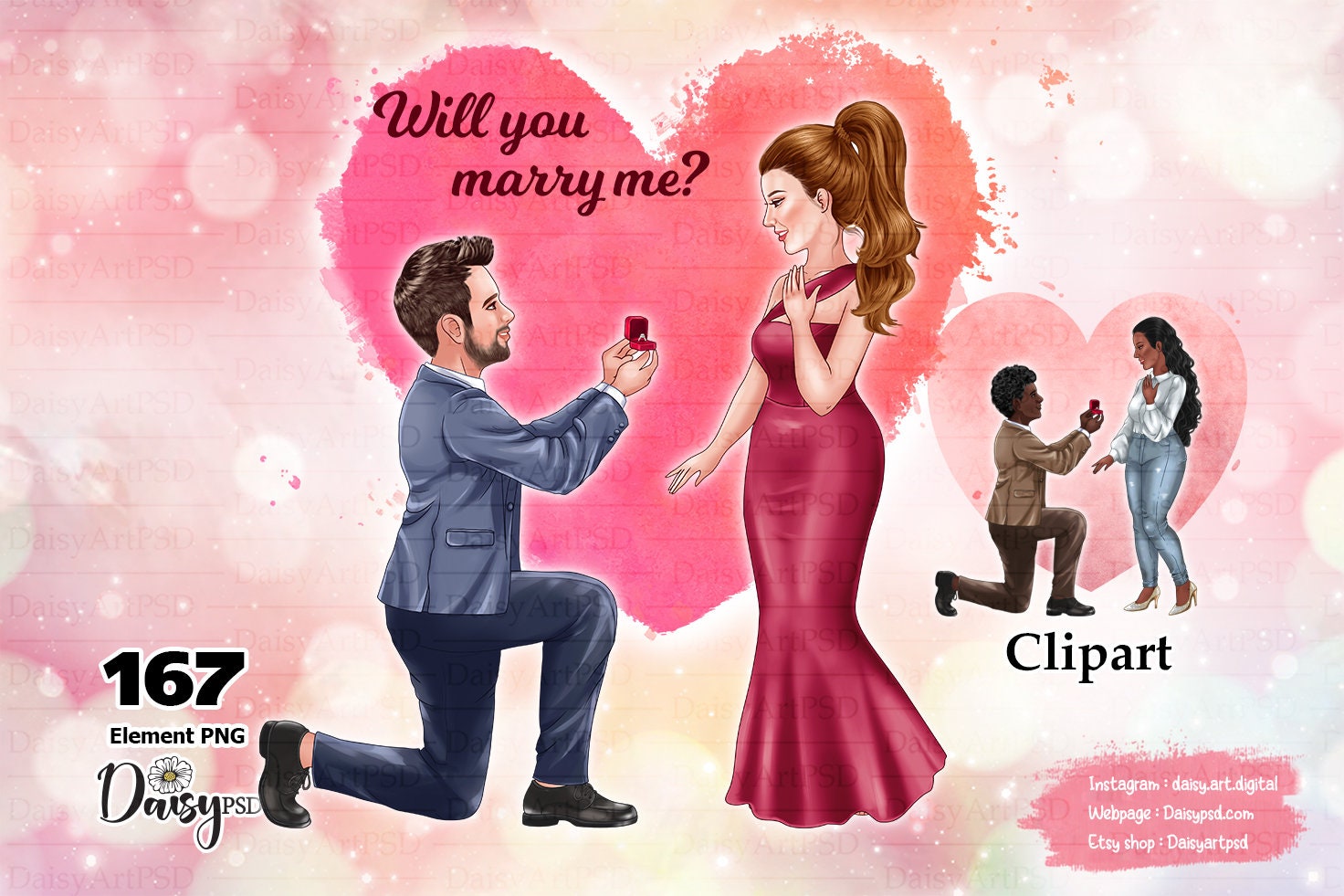 Will You Marry Me Clipart