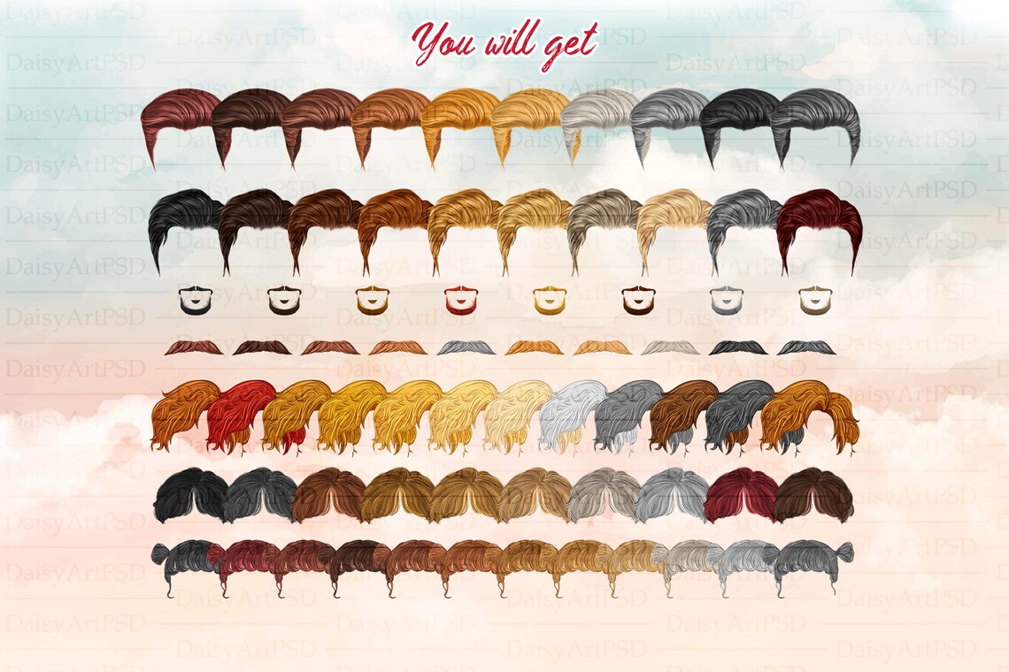 Father and Children Chibi Clipart Father and Son and - Etsy