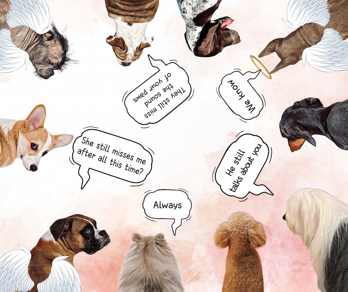 Conversation Between Dogs Clipart Conversation PNG Living | Etsy UK