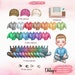 Cute Children Chibi Clipart, Siblings PNG (digital Download) - Etsy