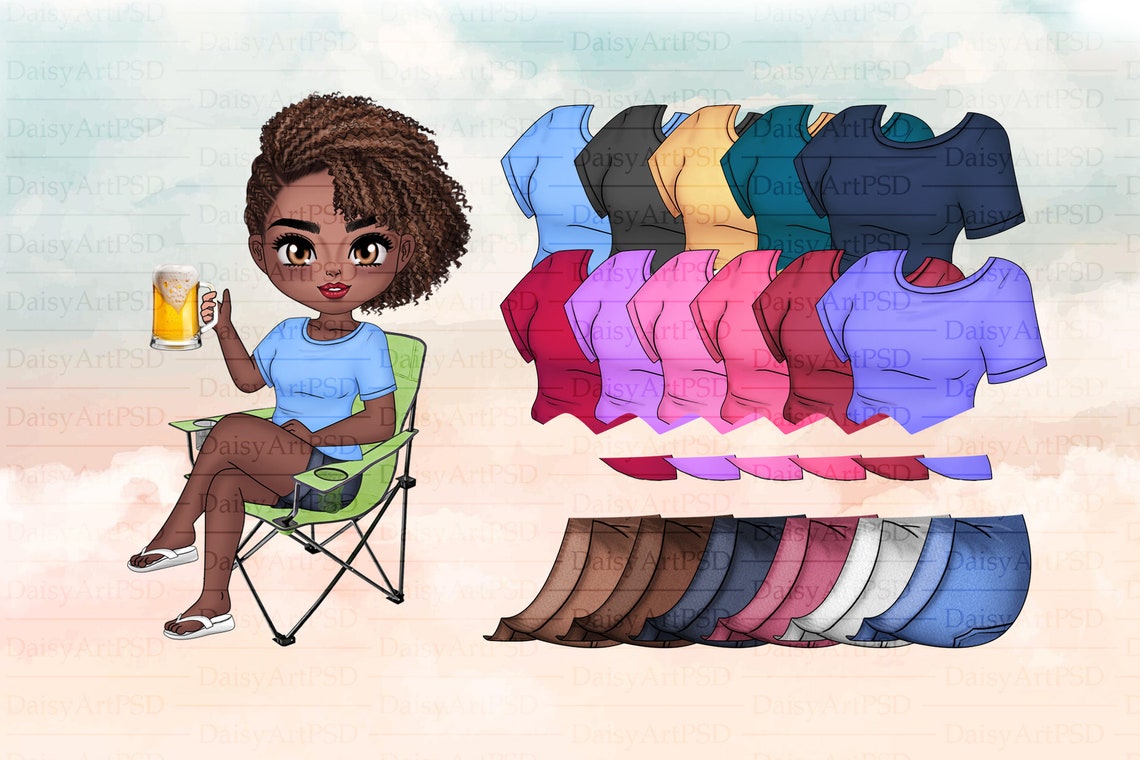 Camping Clipart: best Friends Chibi. Summer - Etsy