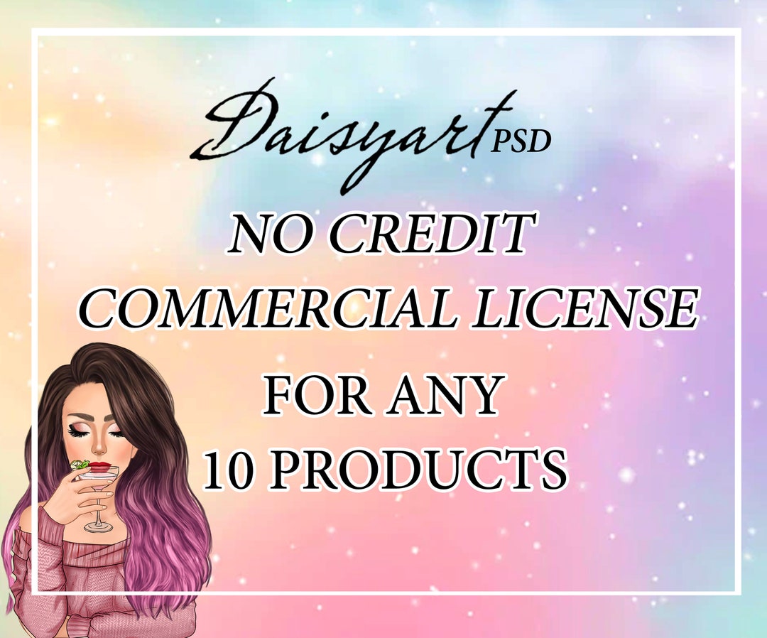 Limited Commercial License - Any 10 Products - Etsy