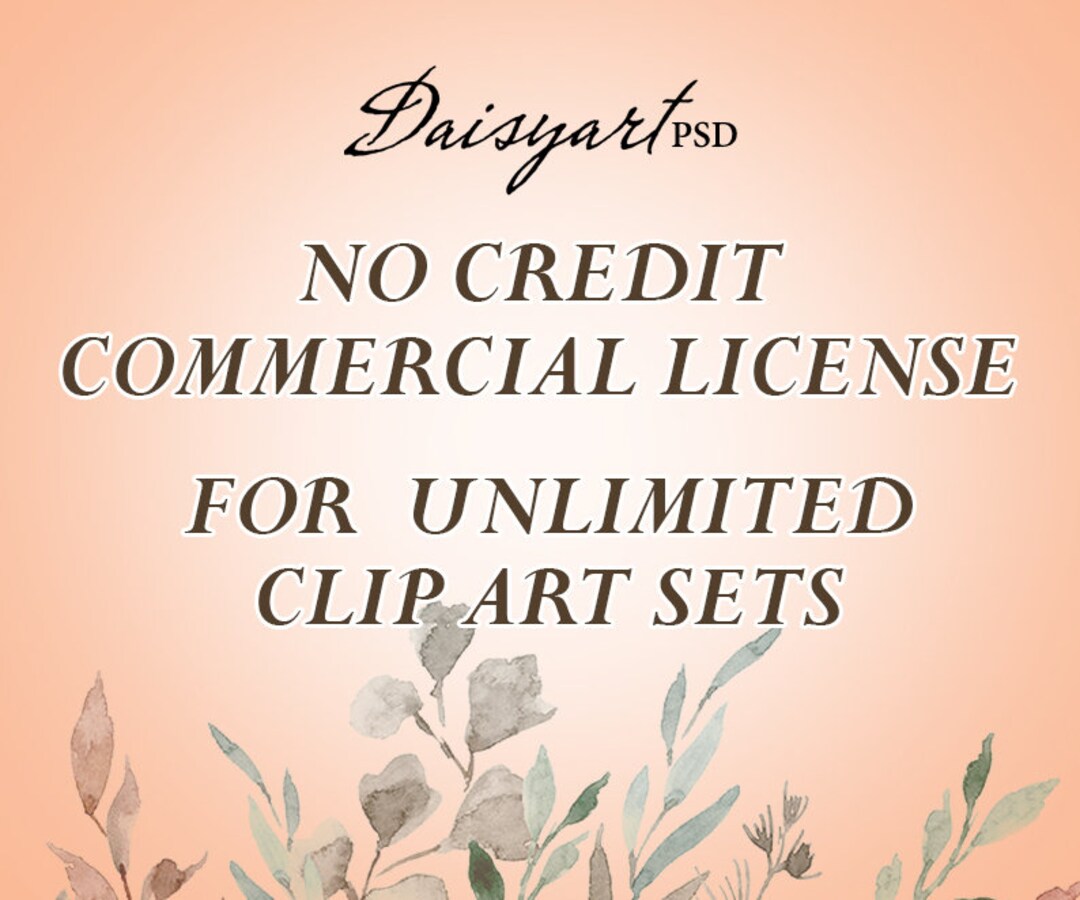 Commercial License - Unlimited Clip Art Sets - Etsy
