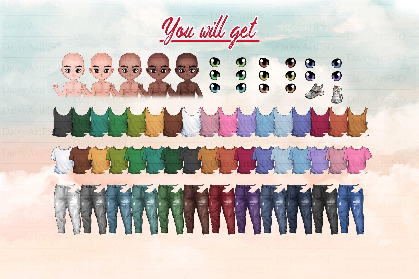 Best Friends Chibi Clipart Couple Male Best Friend Female - Etsy