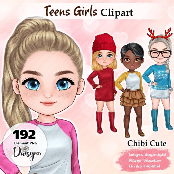 Black Teen Girl Clipart - Etsy