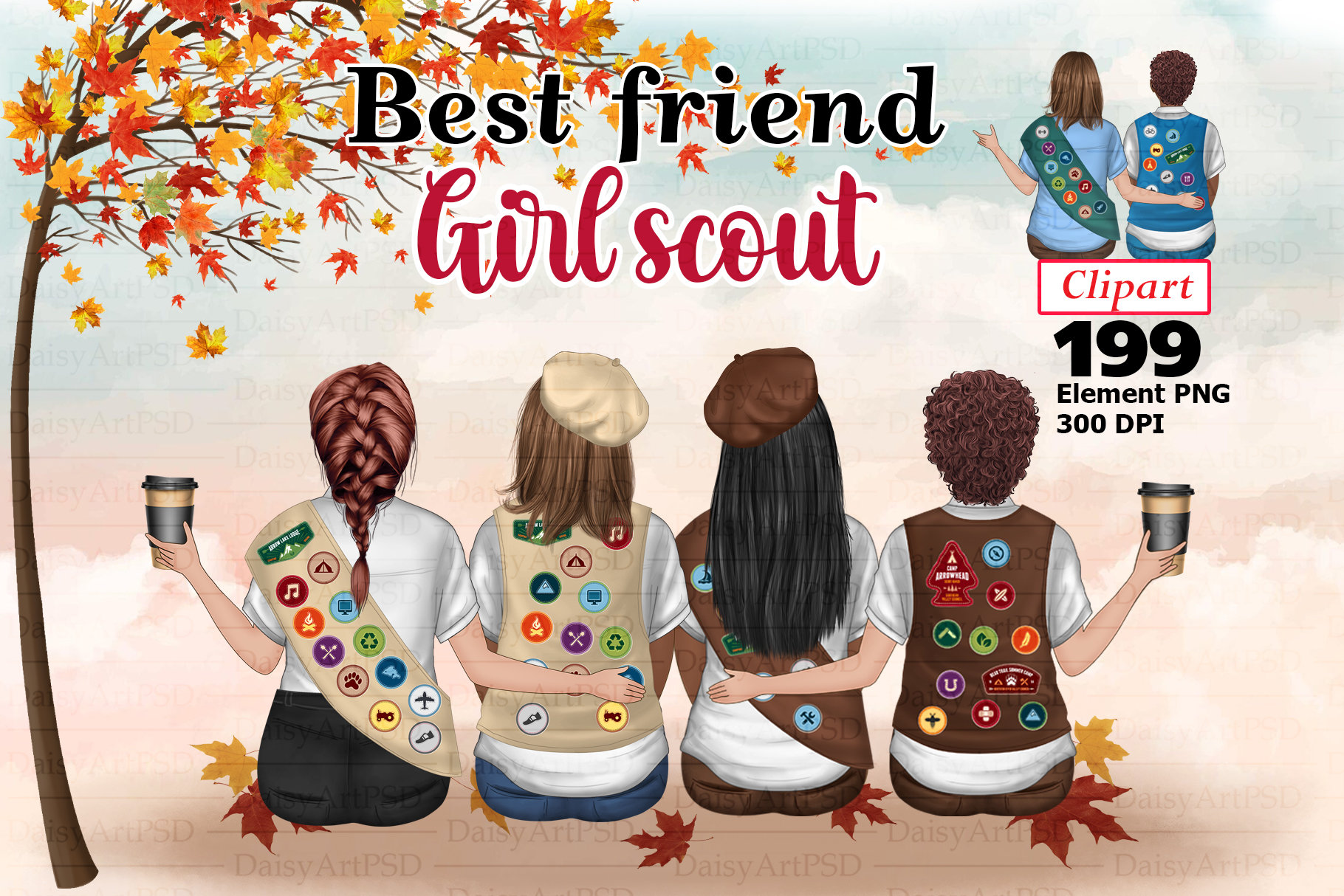 Cadette Girl Scout Clipart