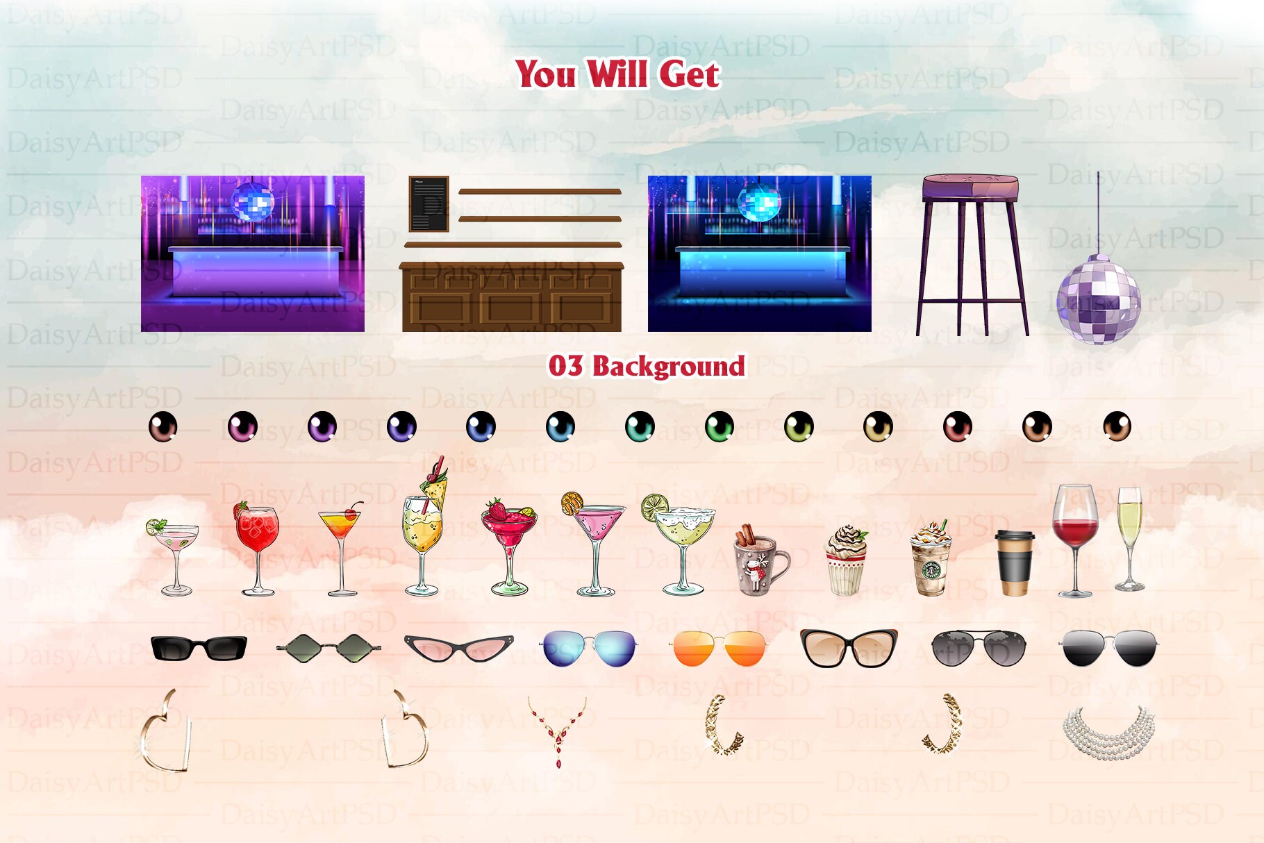 Best Friends Chibi Drinking Cocktails Clipart Besties - Etsy