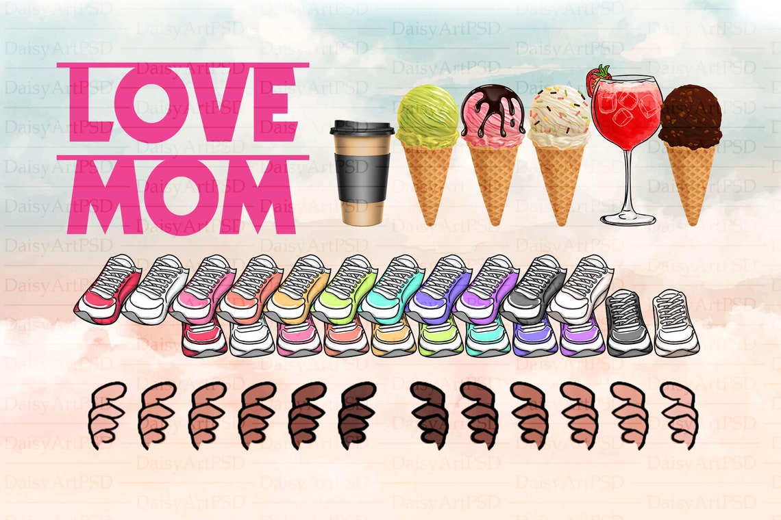 Mother and Daughter Chibi Clipart Mother and Little - Etsy