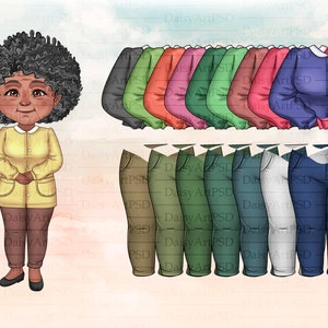 Grandmother Chibi Clipart, Best Friends PNG (136 Elements) - Etsy