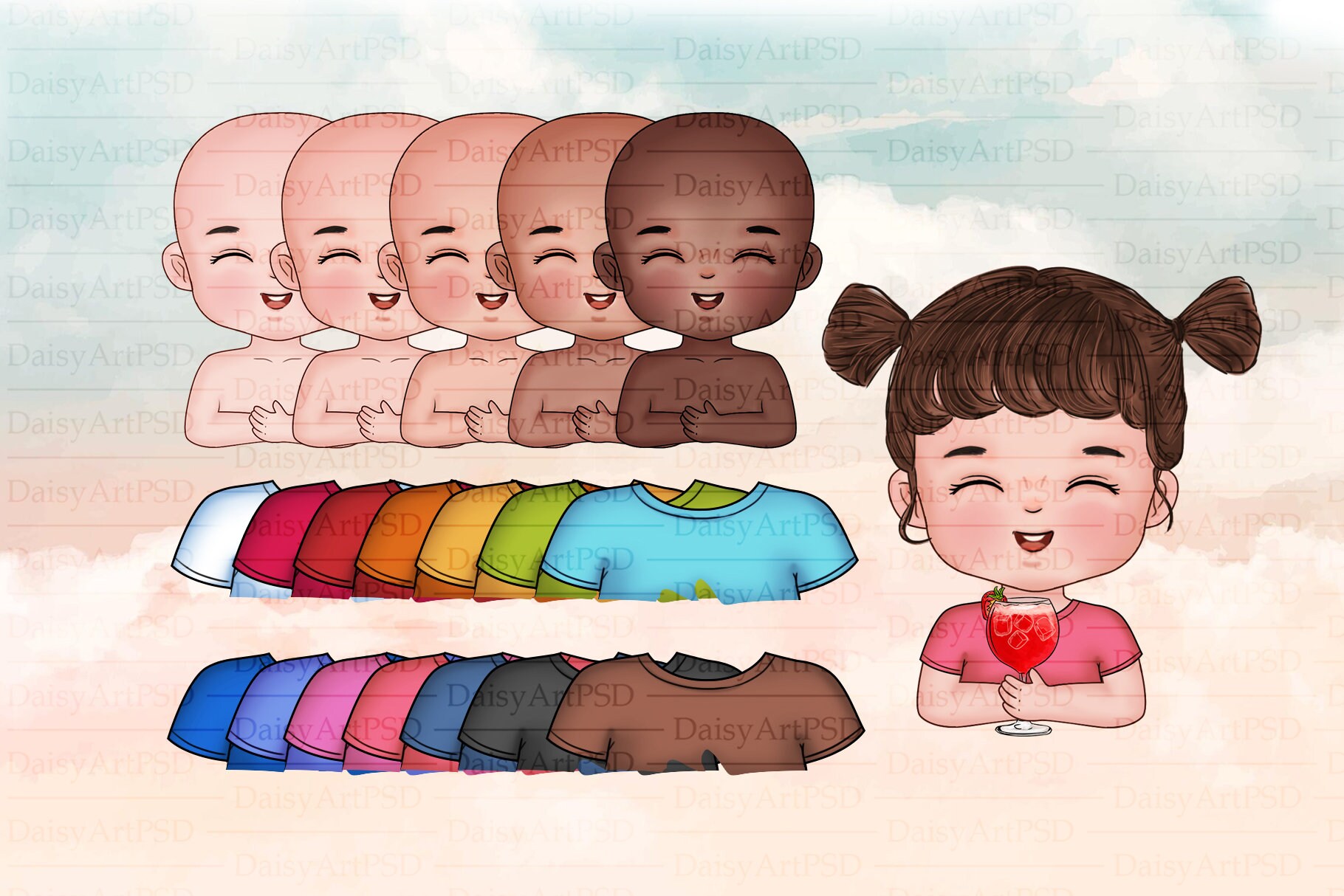 Family Chibi Clipart. Family Meal. Custom Family Portrait. Mom - Etsy