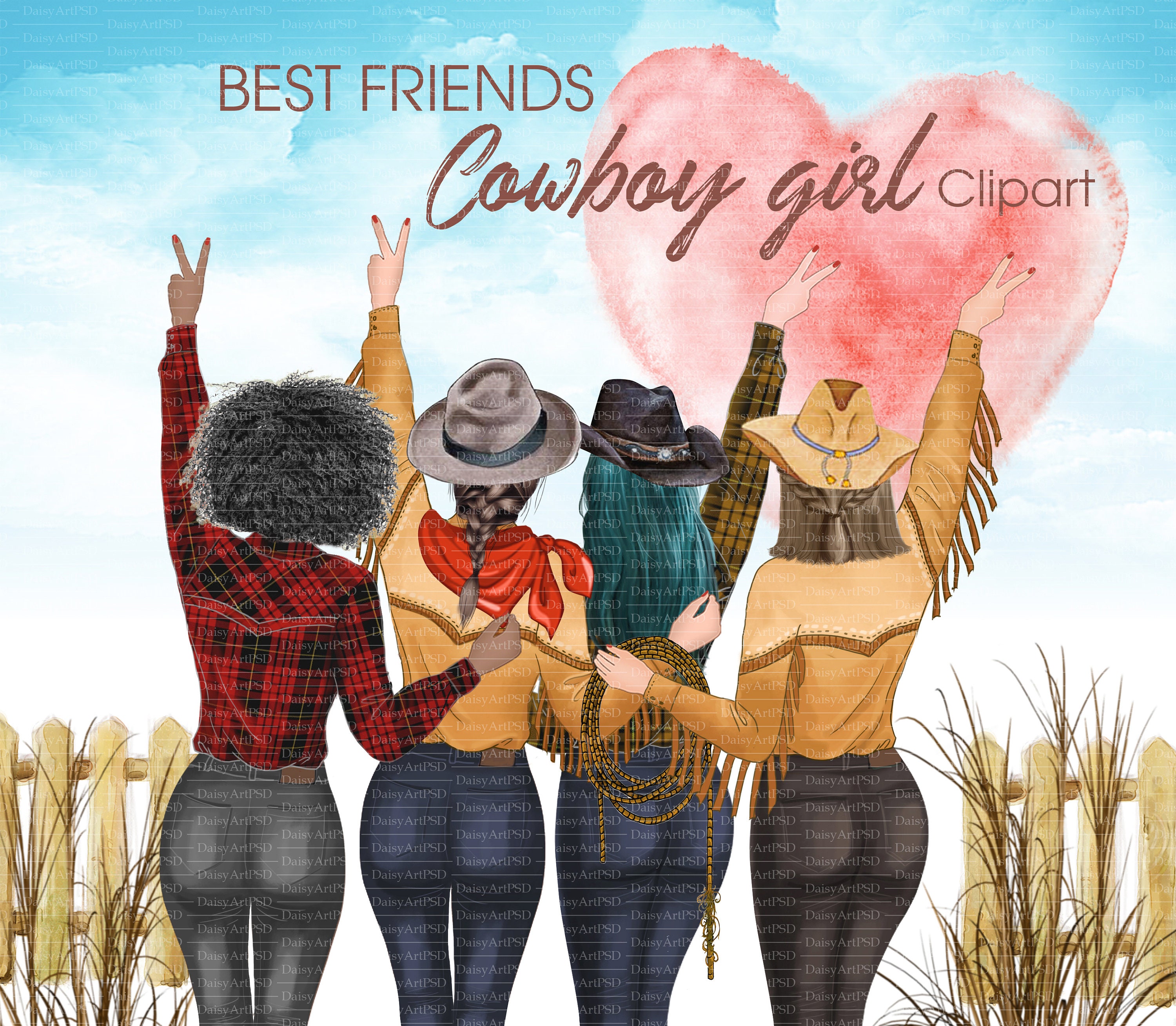 Cowboy And Cowgirl Love Drawings