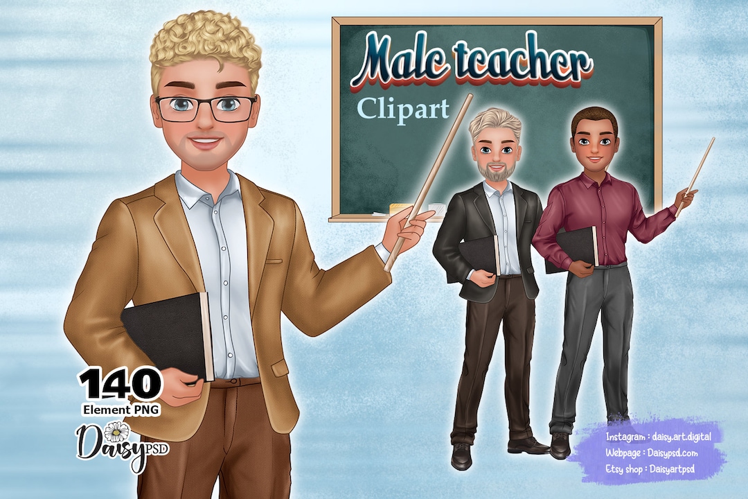 Male Teacher Clipart