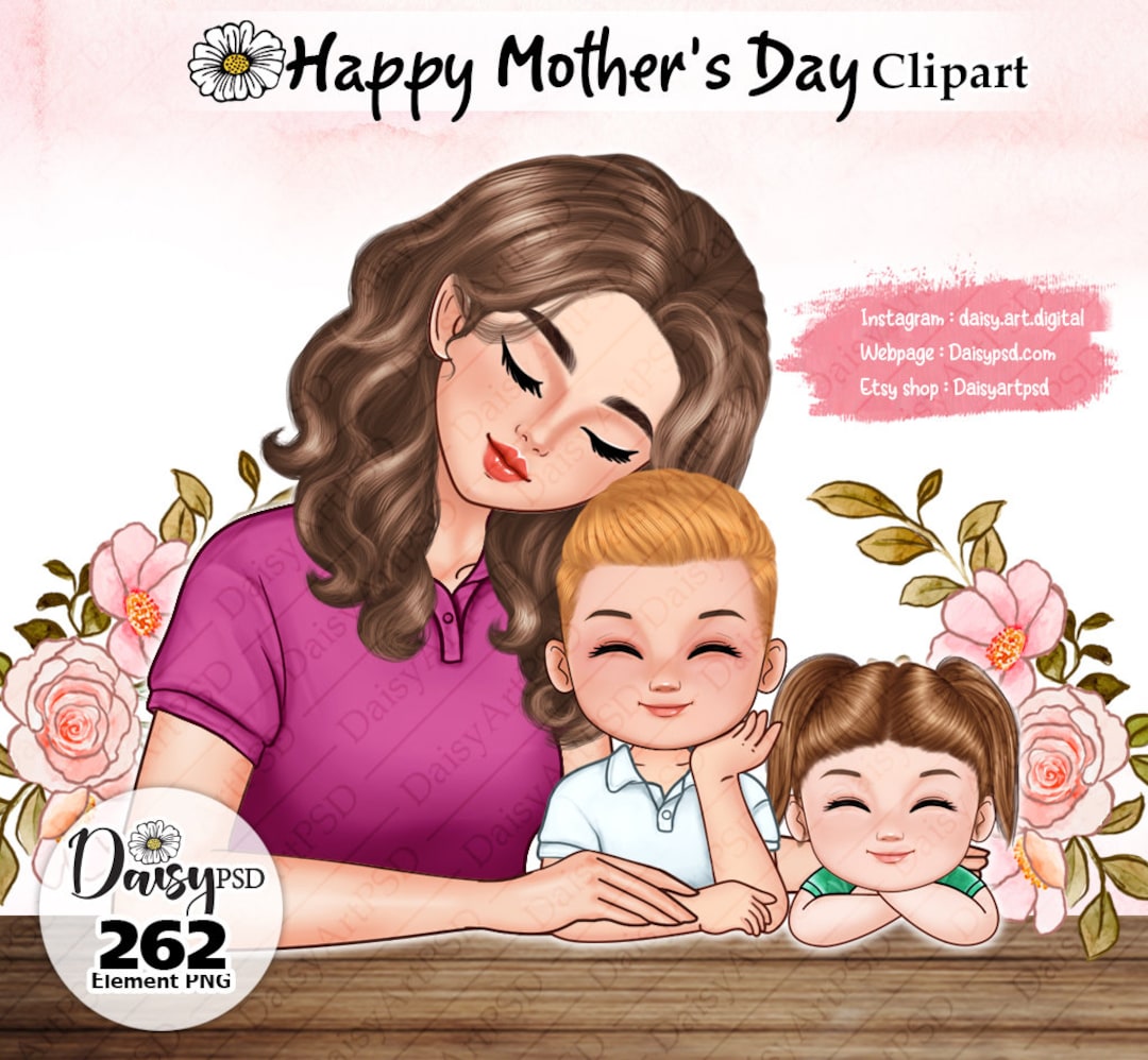 Happy Mother's Day Clipart, Mom Life Clipart, First Mom Clipart, Mom ...