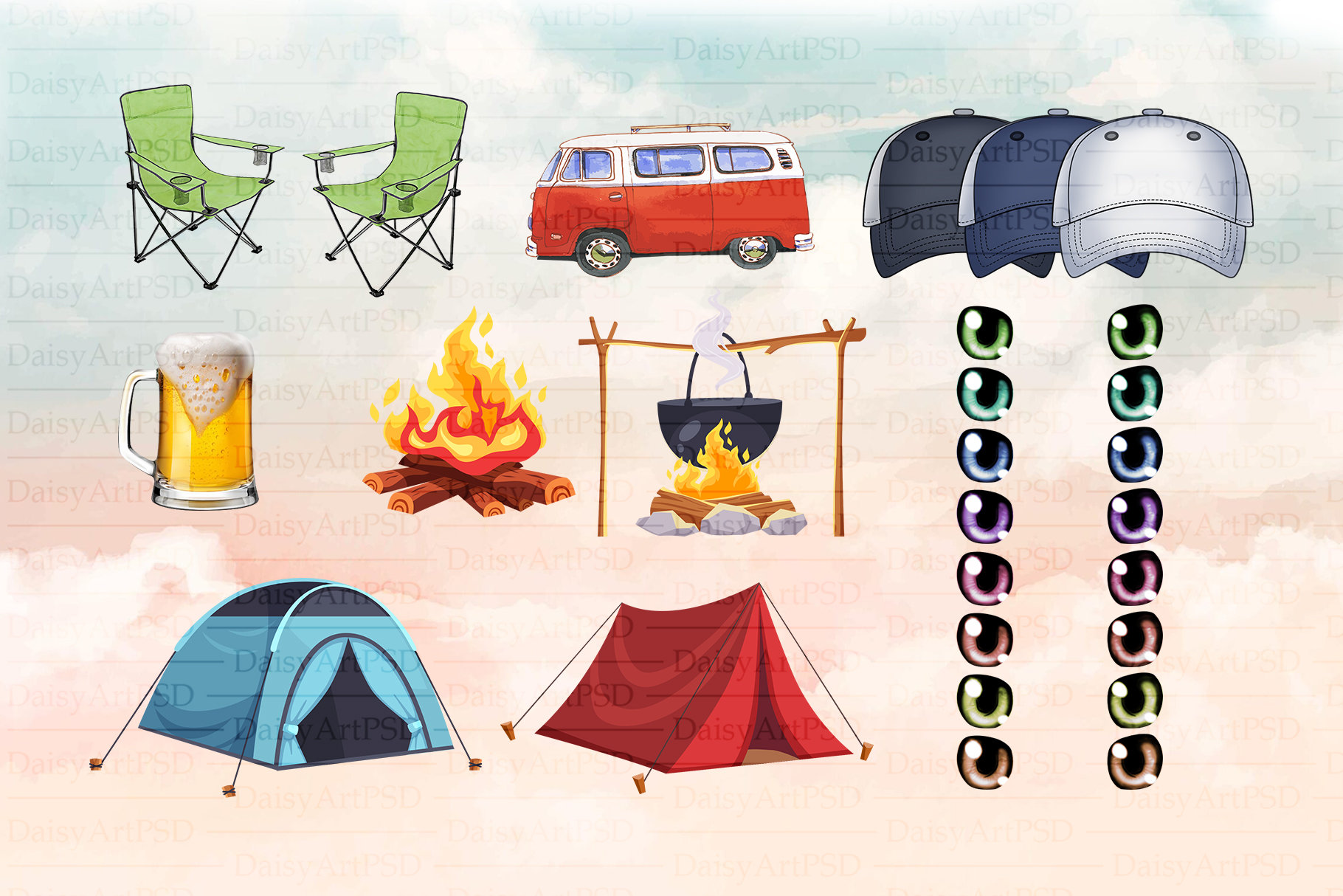 Best Friend Clipart: men's Camping Chibi. - Etsy