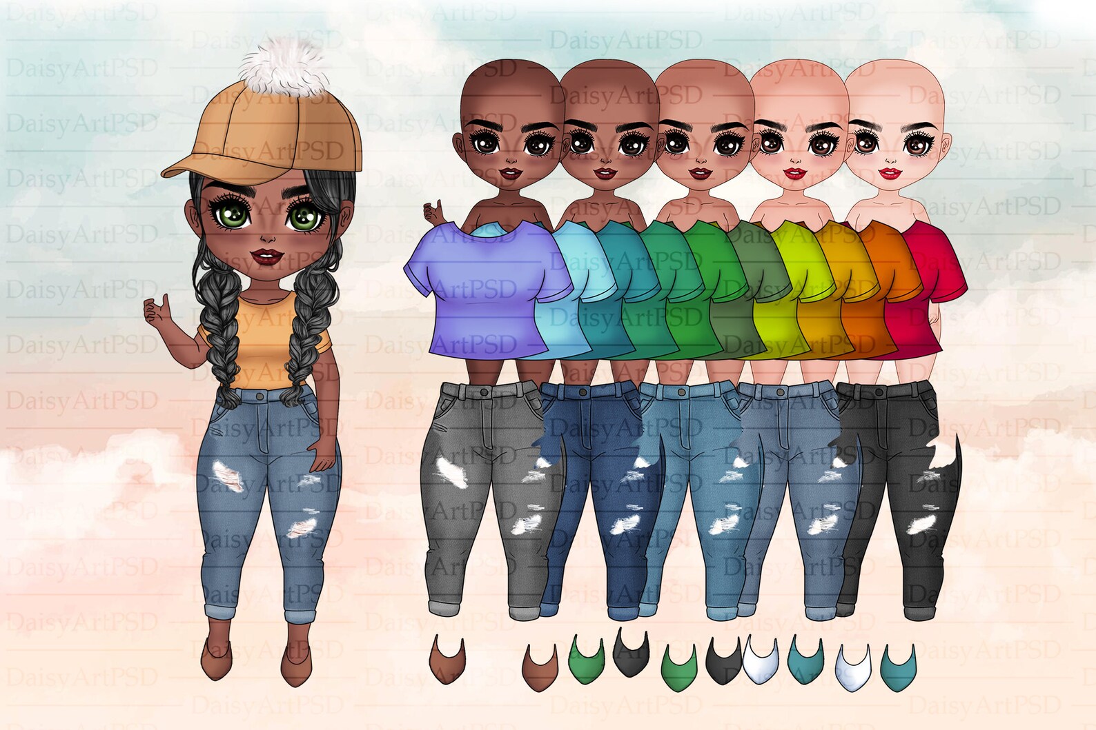 Best Friends Chibi Cute Clipart Besties Beer Clipart Fashion - Etsy