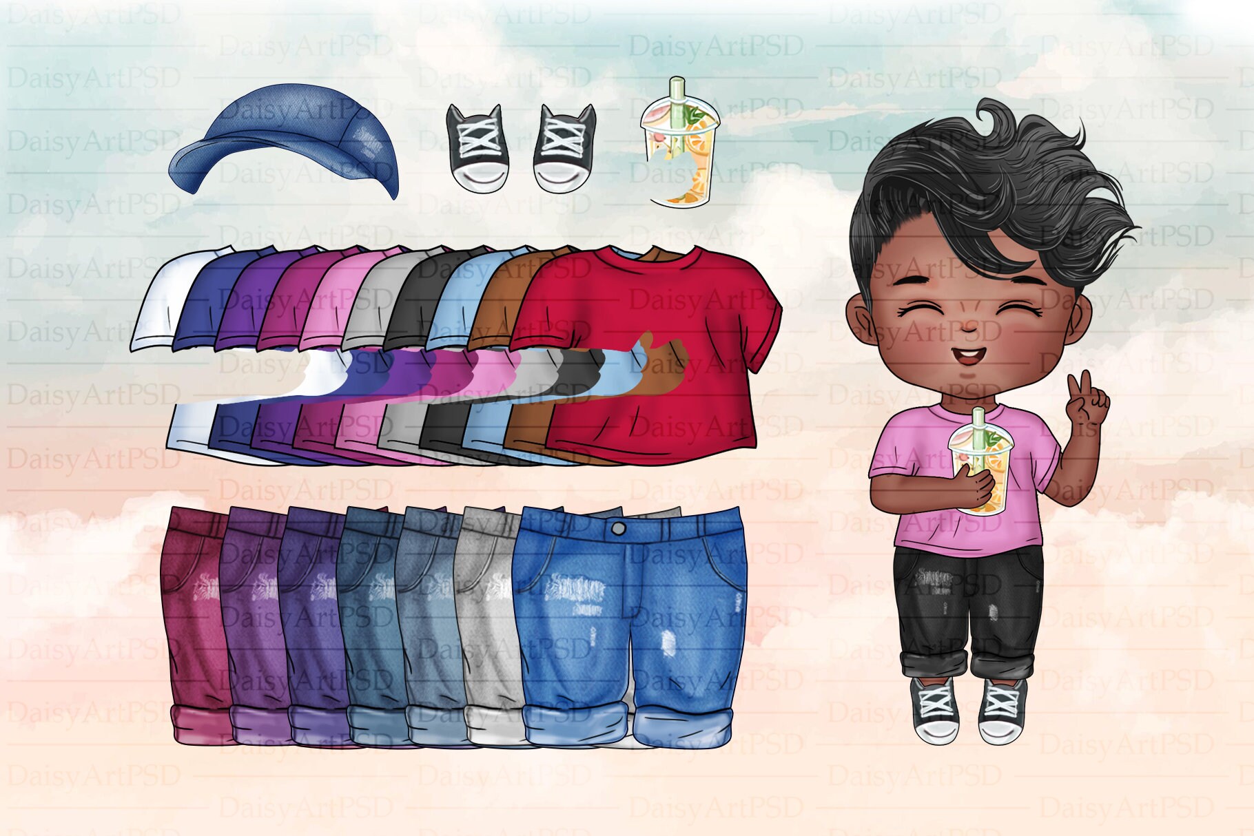 Children Clipart Boys Chibi Cute Kids Clipart Children Boy | Etsy