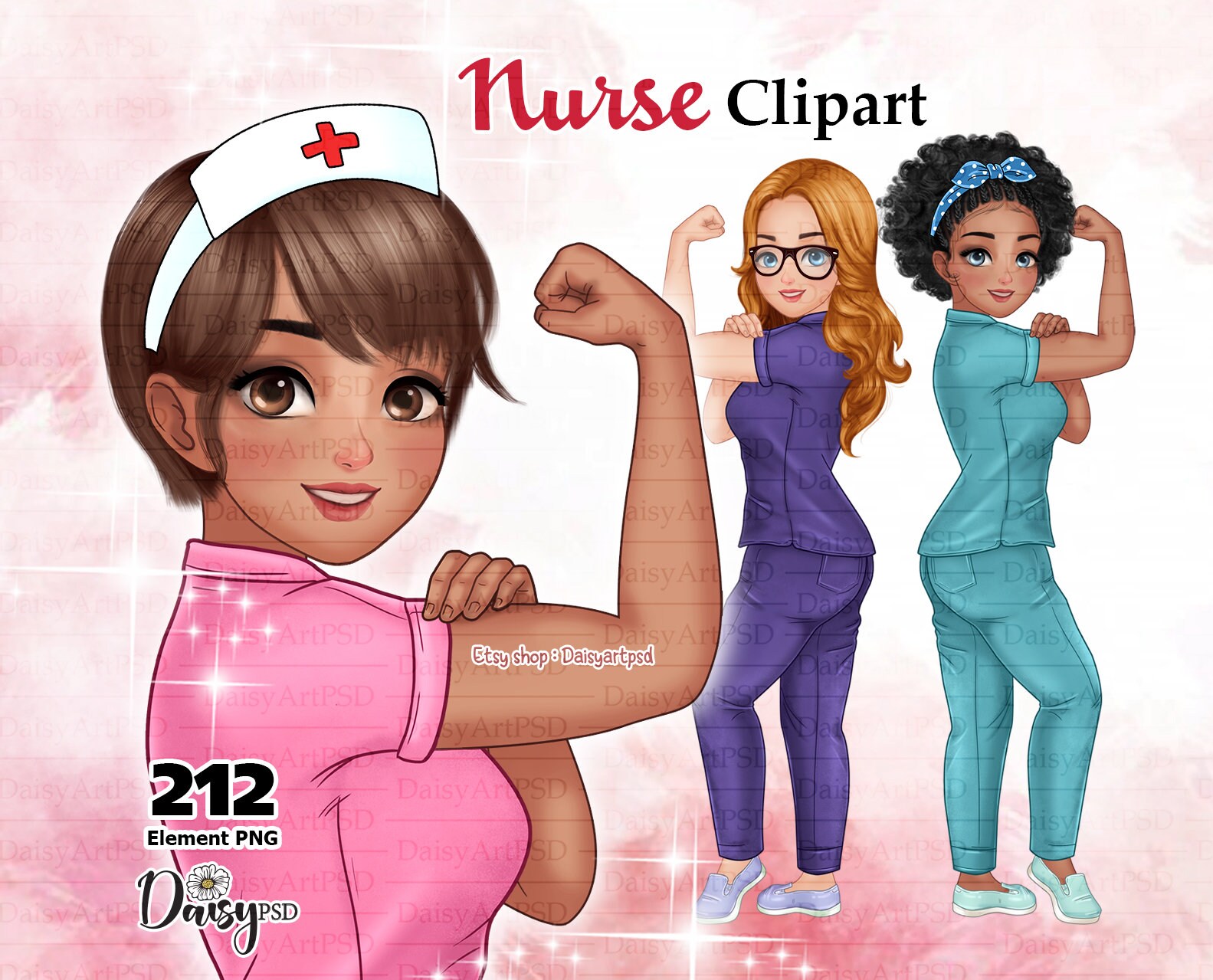 Nurse Clipart Medical Nurse Clipart African American - Etsy