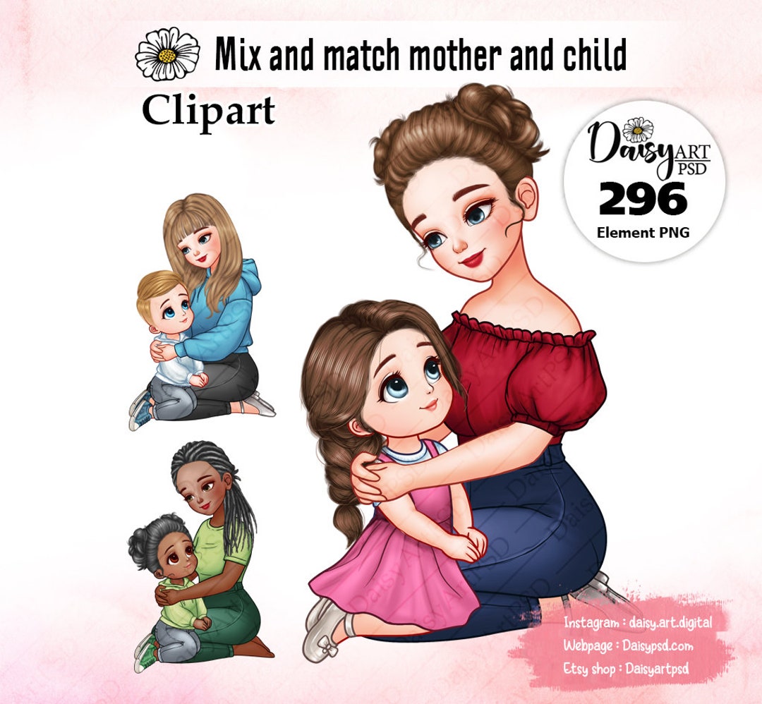 Mother and Child Clipar, Family Clipart, Mom Clipart, Son Clipart ...