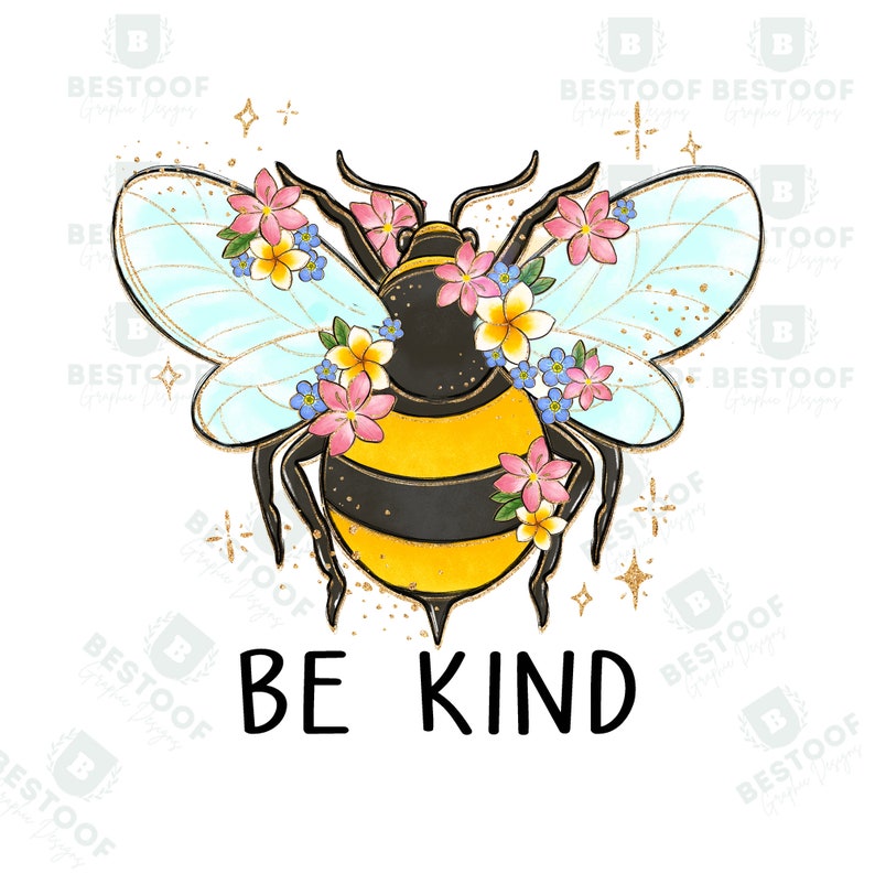 Be Kind Png Bee Clipart Earth Day Png Earth Day Flower - Etsy