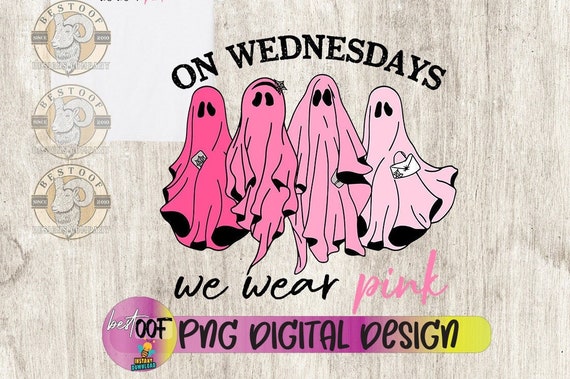 Pink Ghosts PNG Halloween Png Girl Halloween Png Mean - Etsy
